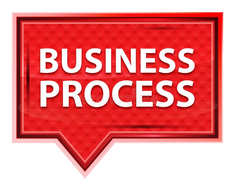 Business Process Misty Rose Pink Banner Button Stock Illustration ...