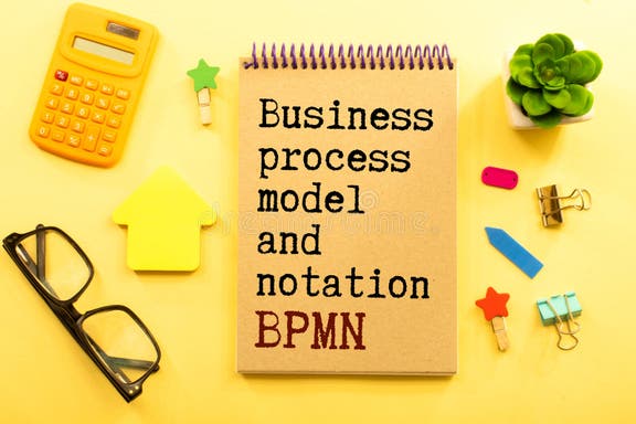 Business Process Model and Notation BPMN is Shown Using a Text Stock ...