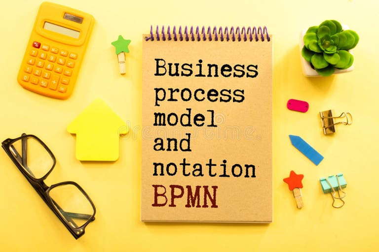 Business Process Model and Notation BPMN is Shown Using a Text Stock ...