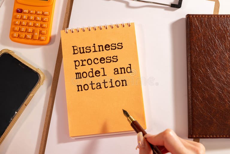 Business Process Model and Notation BPMN is Shown Using a Text Stock Image - Image of model ...