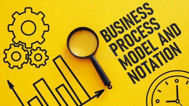 Business Process Model and Notation BPMN is Shown Using the Text Stock ...