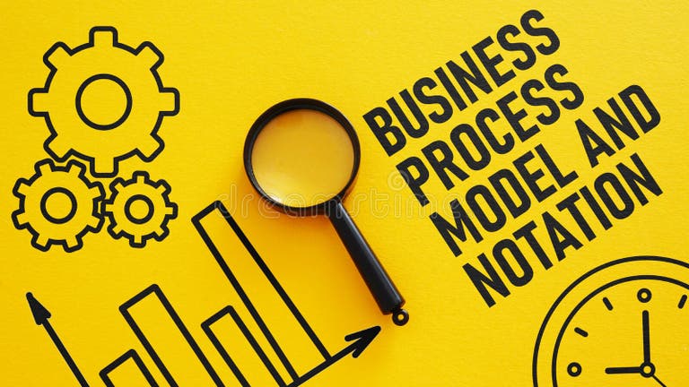 Business Process Model and Notation BPMN is Shown Using the Text Stock ...