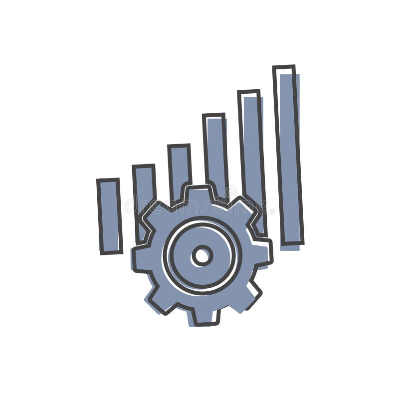 Business Process Optimization Vector Icon. Progress Icon Cartoon Style ...