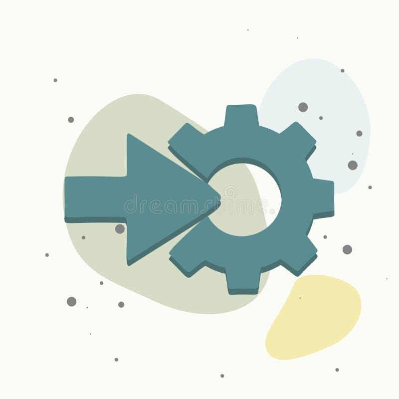 Process Optimization Vector Icon on White Isolated Background Stock ...