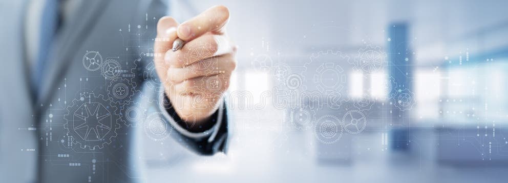 Business Process Optimization and Workflow Automation Stock Photo ...