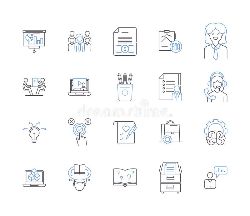 Business Process Outline Icons Collection. Processes, Business ... Business Process Outline Icons Collection. Processes, Business ...