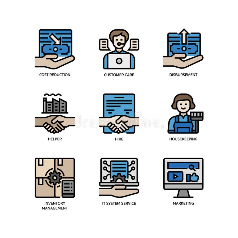 Reduction Process Icons Stock Illustrations – 303 Reduction Process ...