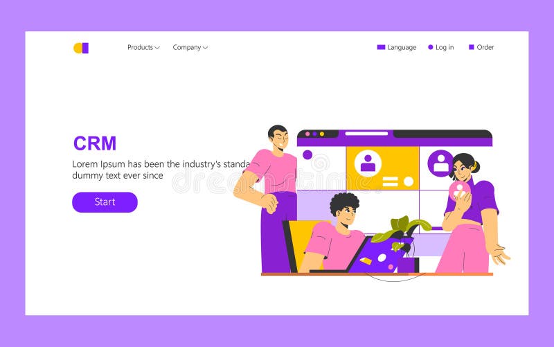 Business Process Scalling. Flat Vector Stock Illustration ...