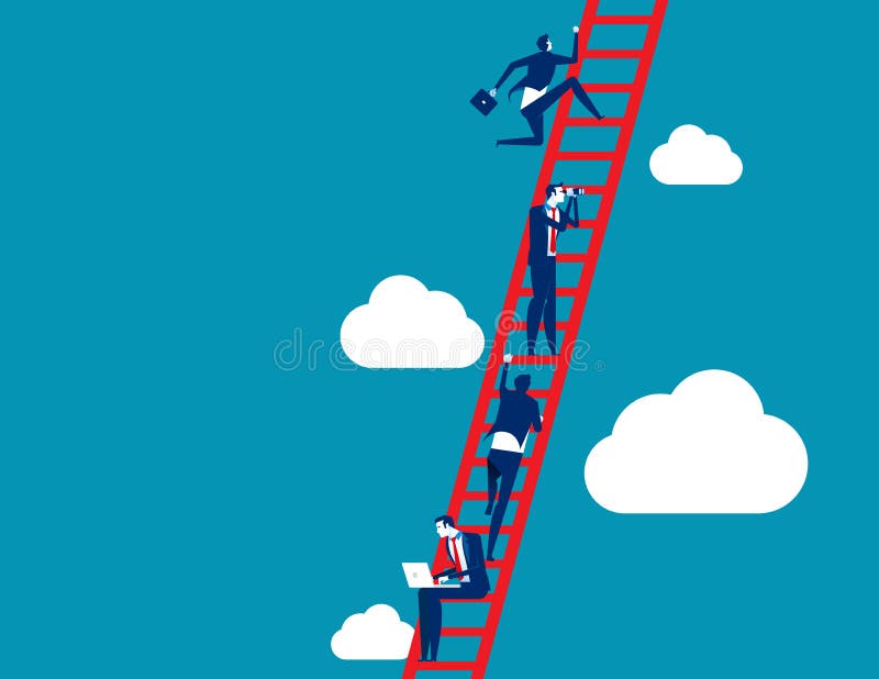 Business Process and Teamwork. Concept Business Vector Illustration ...