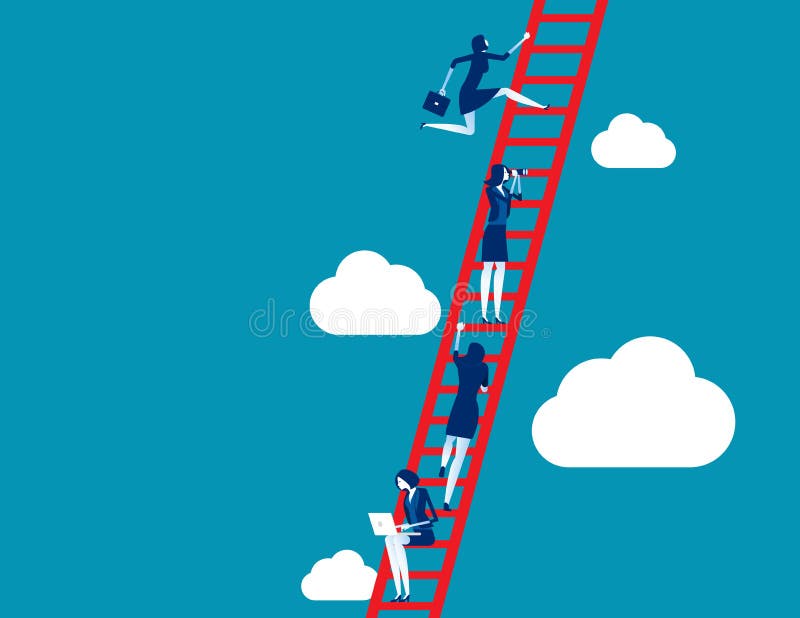 Business Process and Teamwork. Concept Business Vector Illustration ...