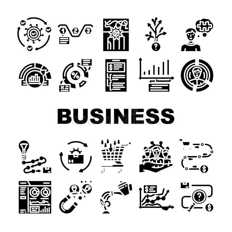 Glyph Icons Business Process Stock Illustrations – 1,007 Glyph Icons ...