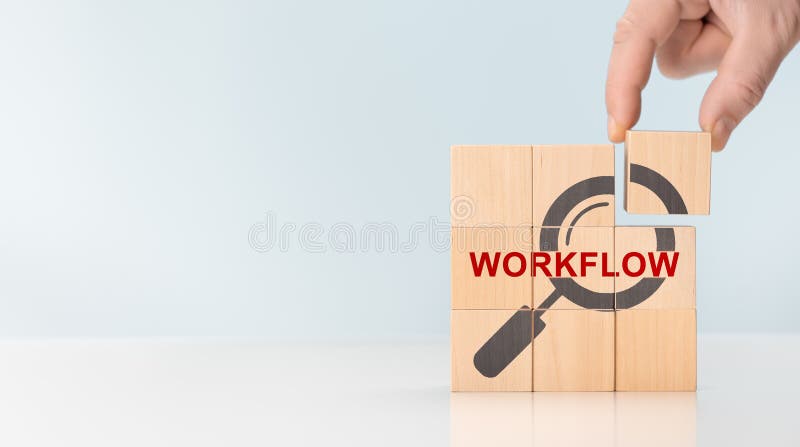 Business Process and Workflow. Businesss and Project Management Concept ...