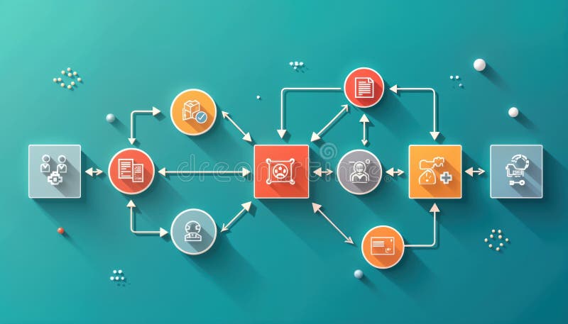 Business Process Workflow Visualizes Management, Project Approval ...