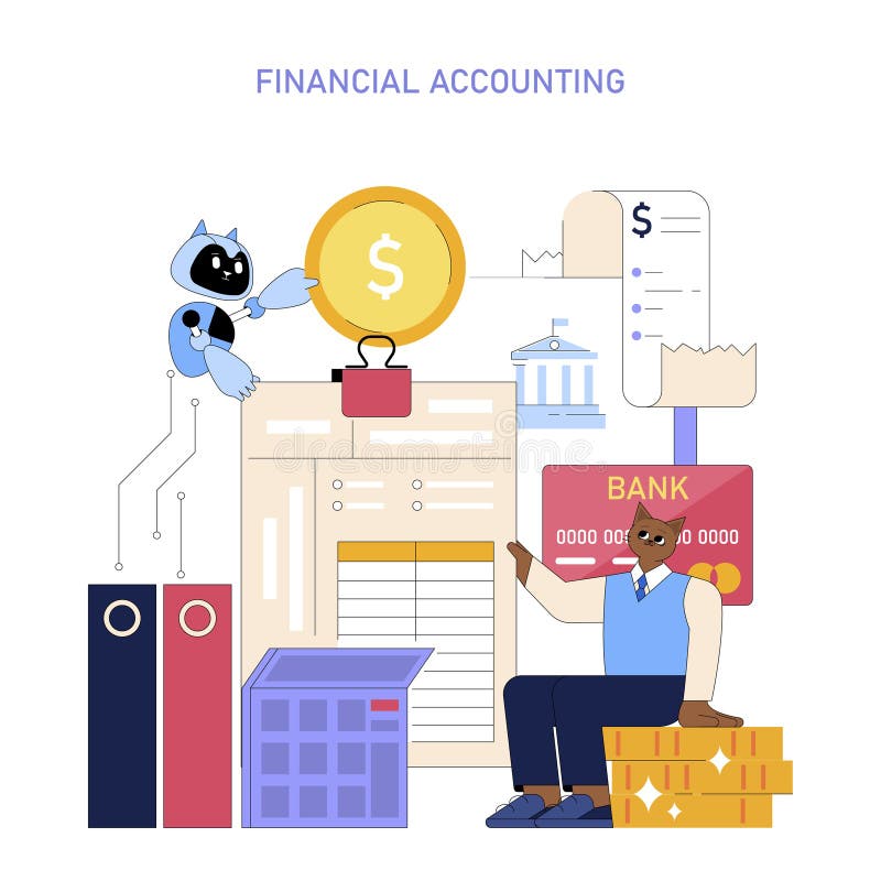 Business Processes. Flat Vector Illustration Stock Illustration ...