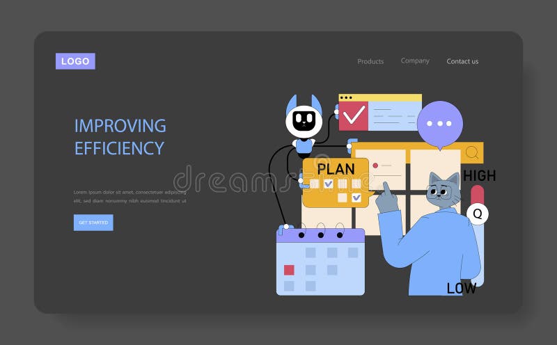 Business Processes. Flat Vector Illustration Stock Vector ...