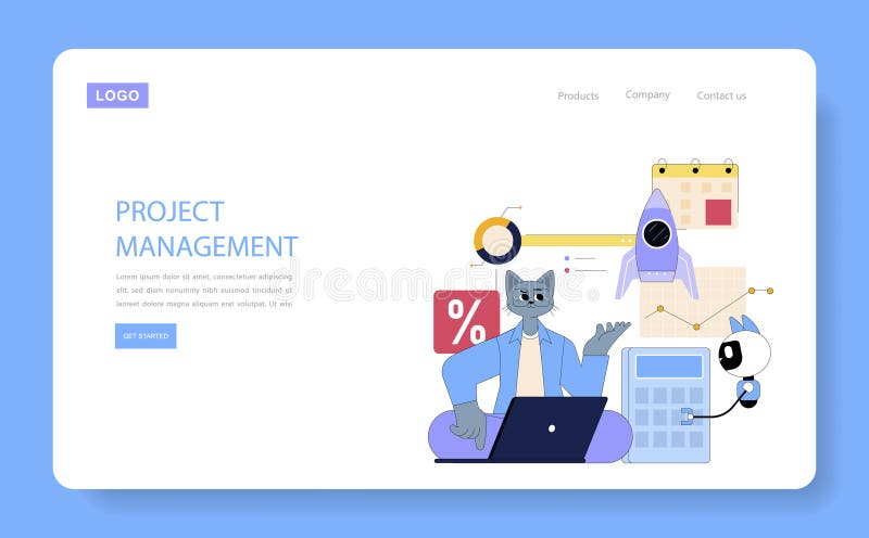 Business Processes. Flat Vector Illustration Stock Illustration ...