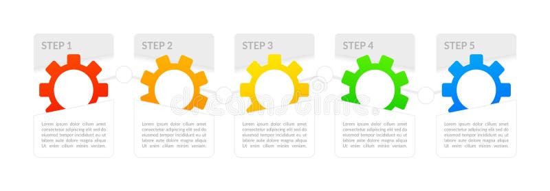 It Business Processes Infographic Chart Design Template Stock Vector ...