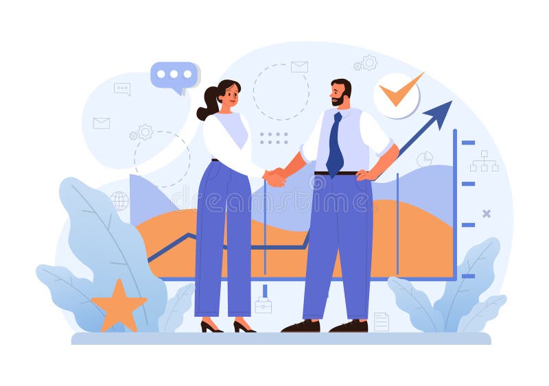 Business Processes Optimization. Productive Employee Analyzing Stock ...