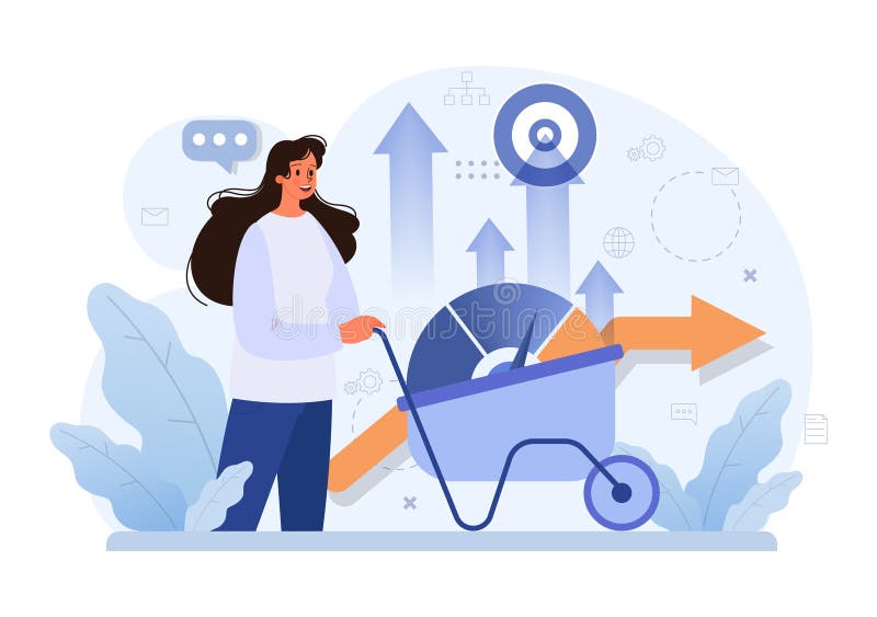 Business Processes Optimization. Productive Employee Analyzing Stock ...