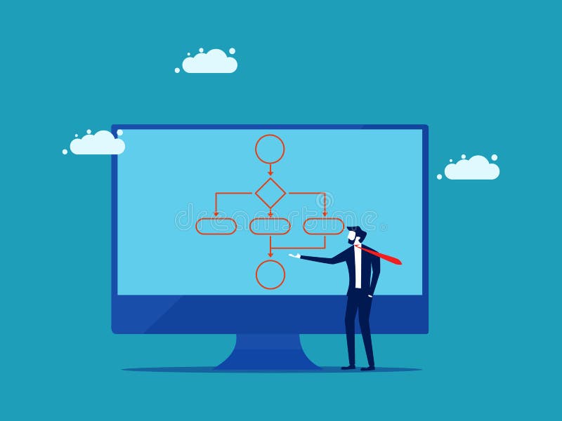 Business Processes and Workflows. Business People Planning Stock Vector ...