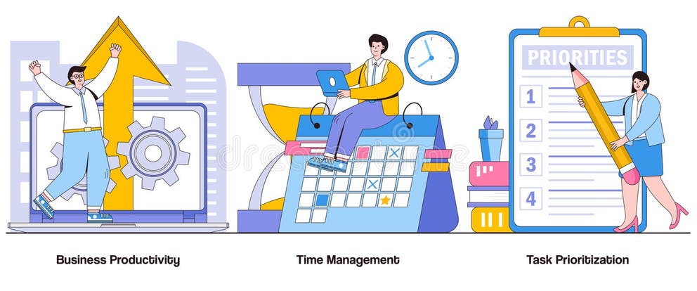 Business Productivity, Time Management, Task Prioritization Concept ...