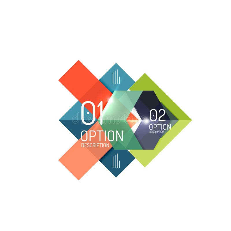 Business Products Option Banners Stock Vector - Illustration of offer ...