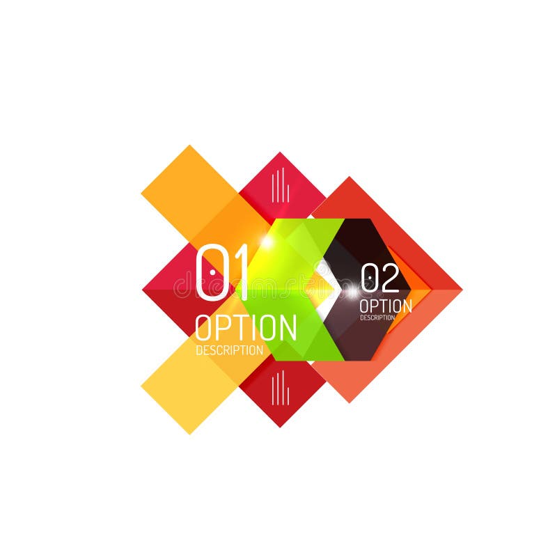 Business Products Option Banners Stock Vector - Illustration of flyer ...