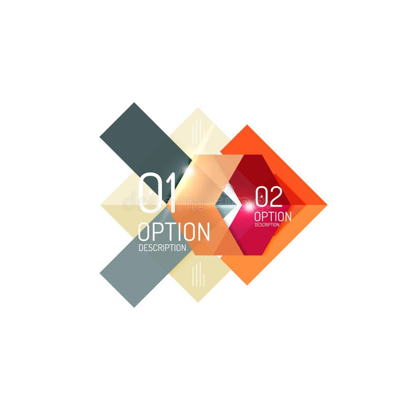 Business Products Option Banners Stock Vector - Illustration of ...