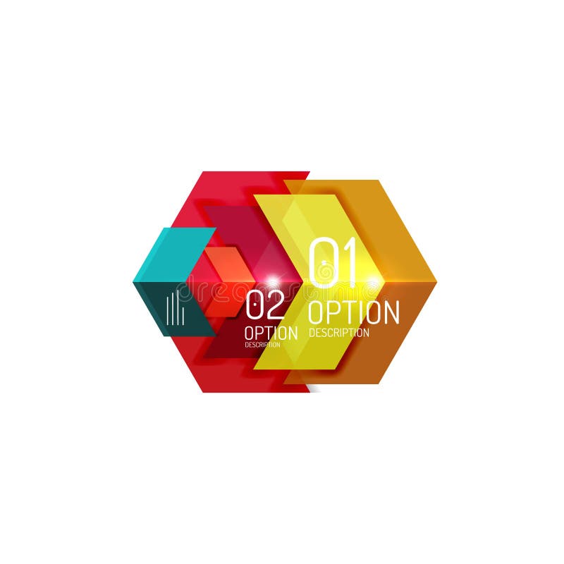 Business Products Option Banners Stock Vector - Illustration of ...