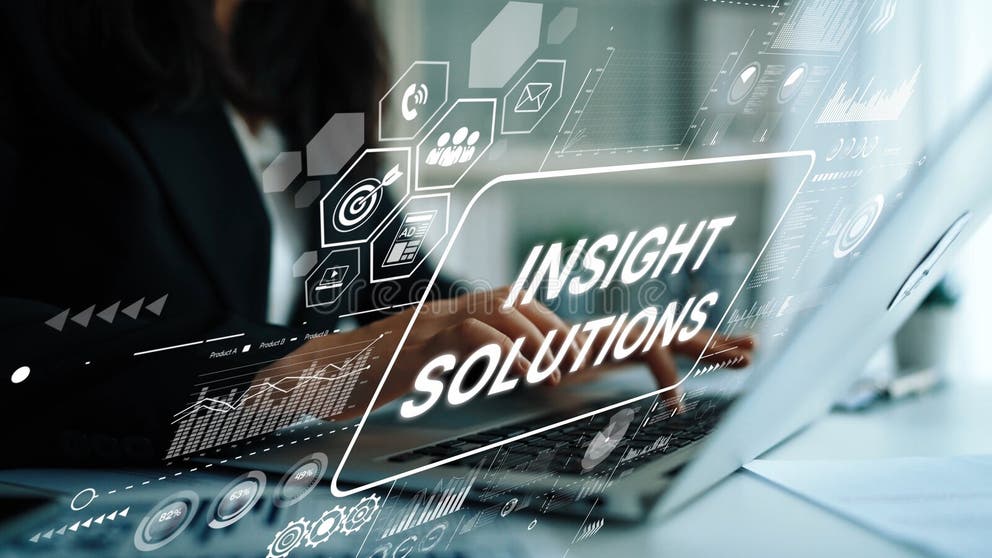 Business Professional Analyzing Data and Creating Insight Solutions ...