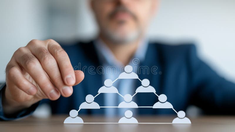 Business Professional Organizing Team Structure at a Modern Workspace ...