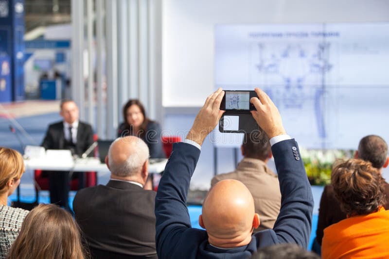 Business or Professional Conference Editorial Stock Image - Image of ...