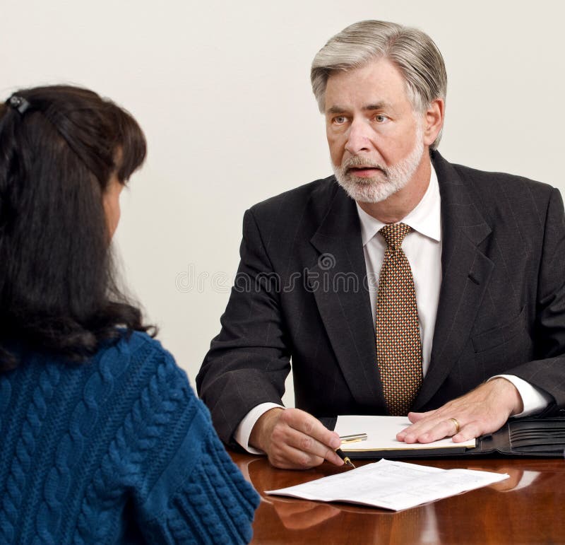 Business Professional Discussing Contract Stock Photo - Image of ...