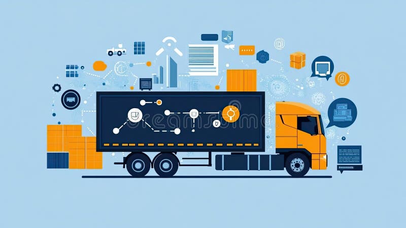 Business Professional Displaying Procurement Process Icons for Supply ...