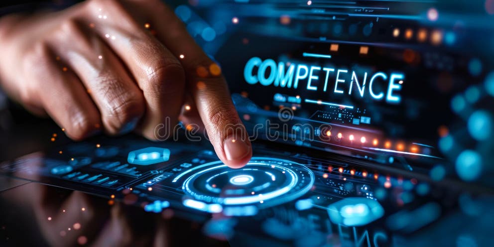 Business Professional Engaging with a Competence Framework on a Virtual ...