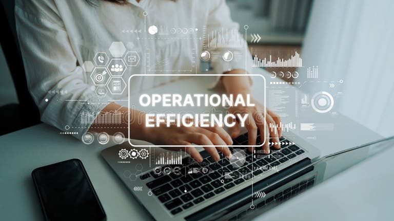 Business Professional Enhancing Operational Efficiency through Modern Technology and Data ...