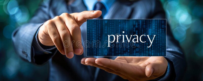 Business Professional Gesturing Protection Over the Concept of Privacy ...