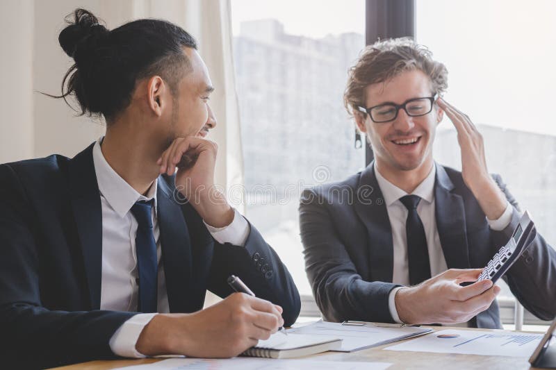 Business Professional People Group, Team of Young Asian, Caucasian ...