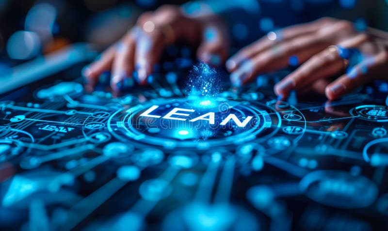 Business Professional Presenting Concept of Lean Methodology Focused on ...