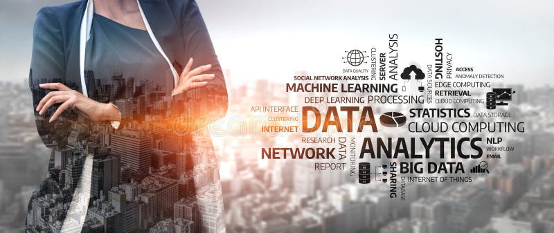 Business Professional with Crossed Arms Overlooking City Skyline, with ...