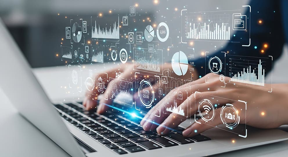 Virtual Data Display Stock Illustrations – 100,002 Virtual Data Display ...