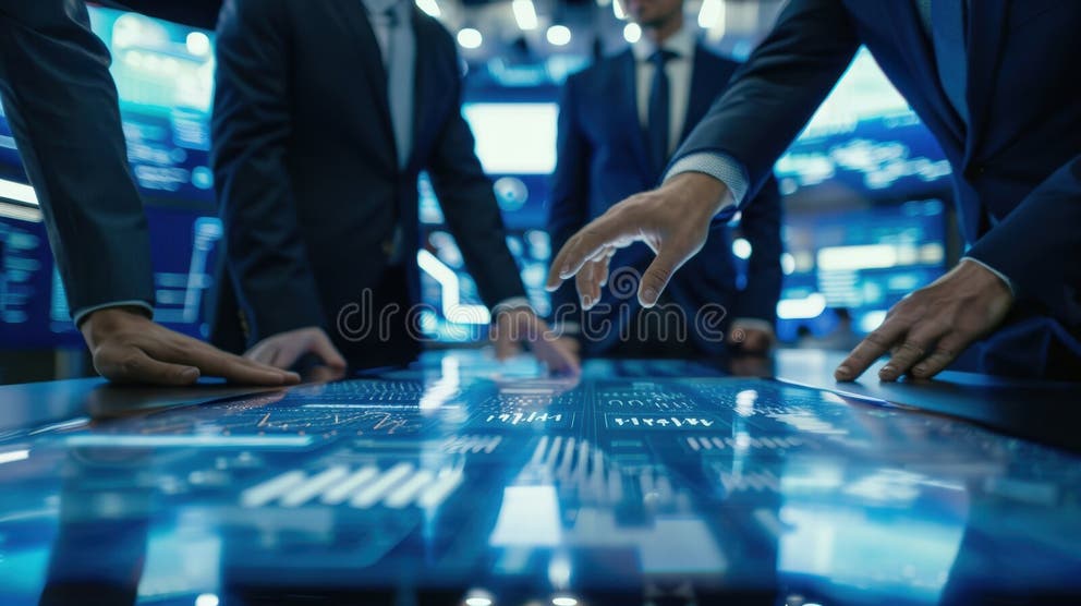 The Digital Strategy Meeting.AI Generated Image Stock Photo - Image of ...