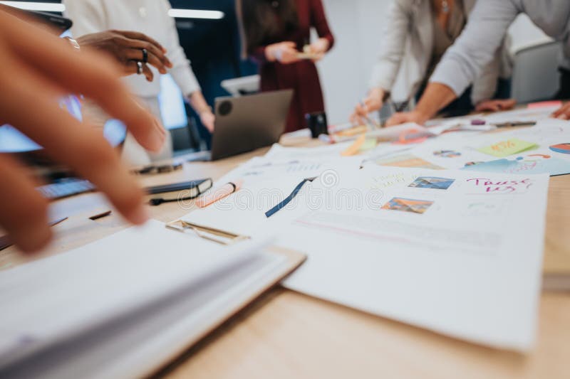 Business Professionals Collaborating in a Classroom for a Dynamic ...