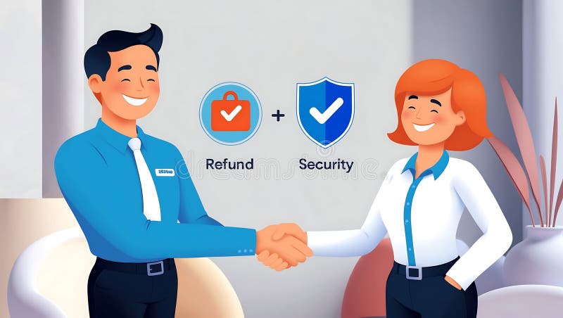 Business Professionals Collaborating on Customer Satisfaction and Trust ...