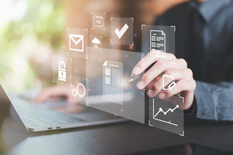 Business Professionals are Managing Files and Folders that Store ...