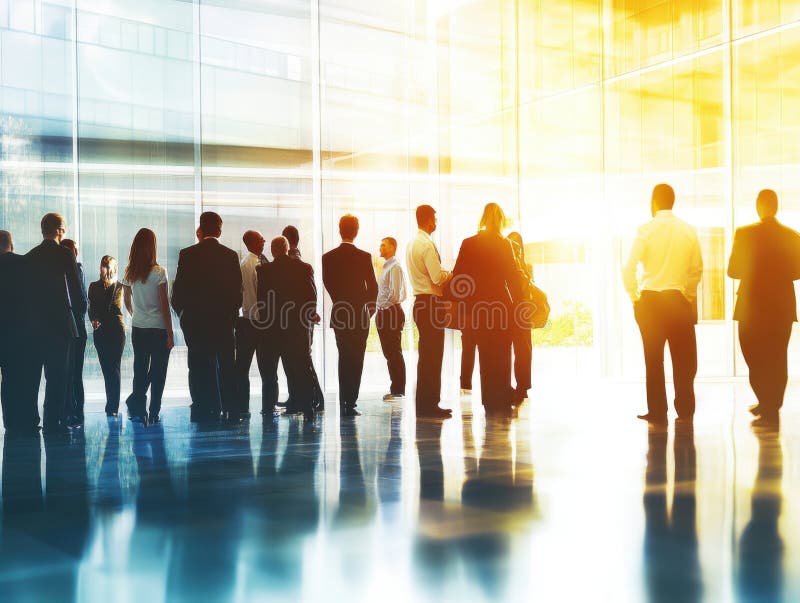 Business Professionals Networking during a Corporate Event Stock Photo ...