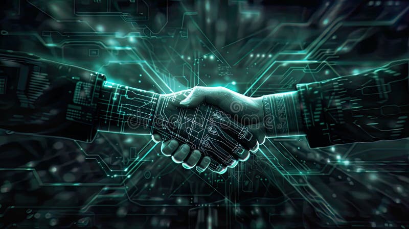 Two Professionals Shaking Hands in a Modern Office, Stock Photo - Image ...