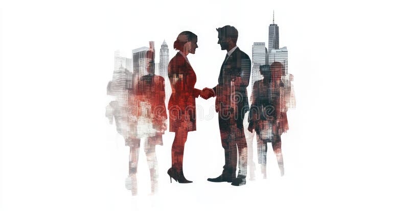 AI Cityscape Deal stock illustration. Illustration of success - 386104264