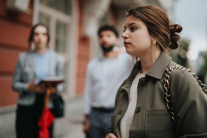 Business Professionals Walking Outdoors during a Workday Stock Photo ...