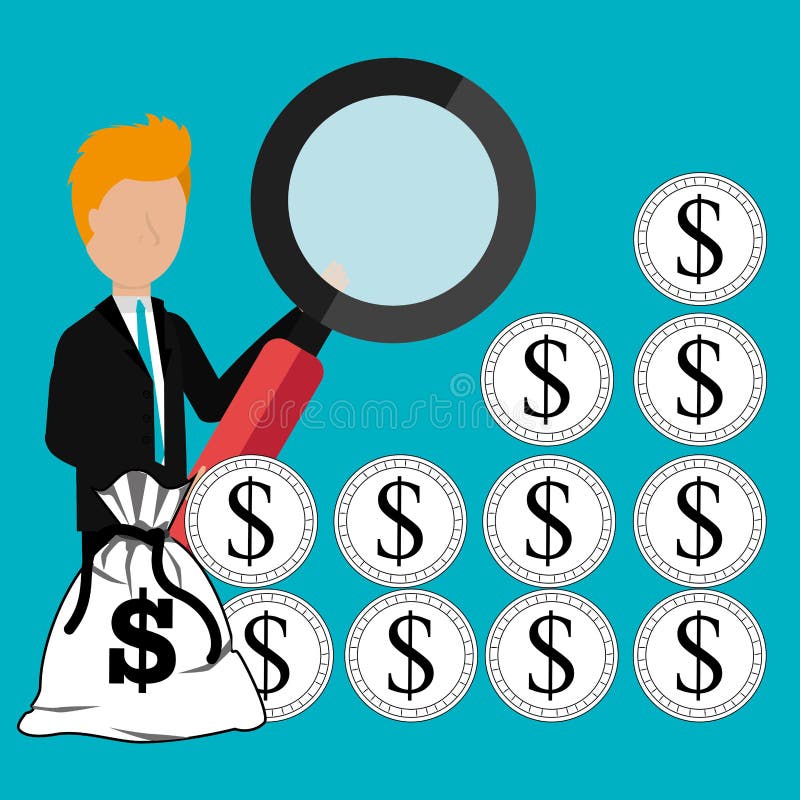 Business profits growth up stock vector. Illustration of currency ...